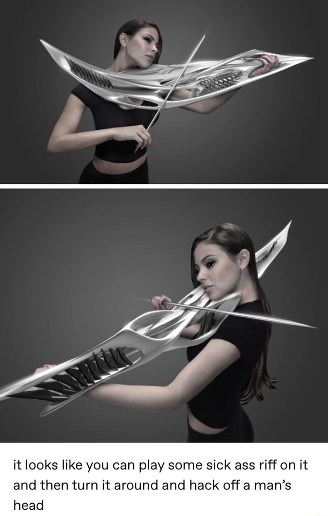 It looks like you can play some sick ass riff on it and then turn it ...