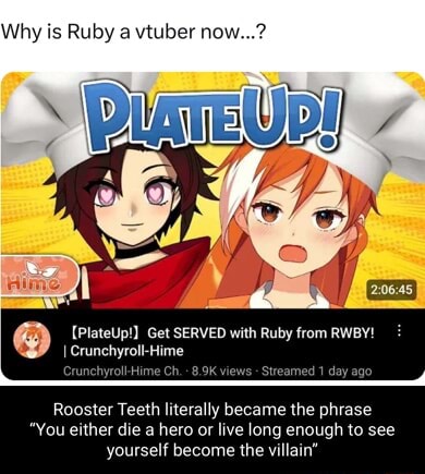 Why is Ruby a vtuber now...? [PlateUp!] Get SERVED with Ruby from RWBY ...