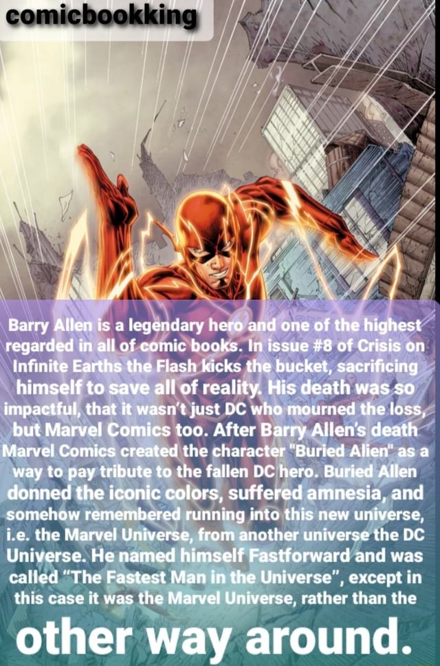Barry Allen is a legendary hero and one of the highest regarded in all ...