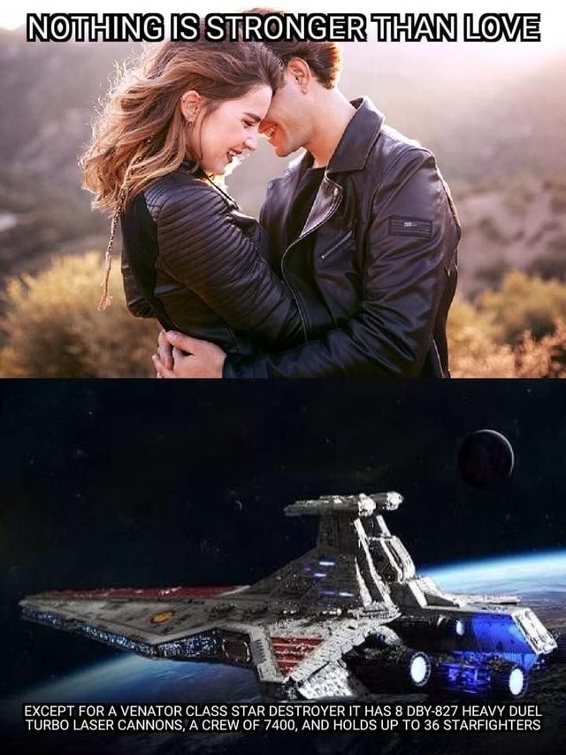NOTHING [SSTRONGER THAN LOWE EXCEPT FOR A VENATOR CLASS STAR DESTROYER ...