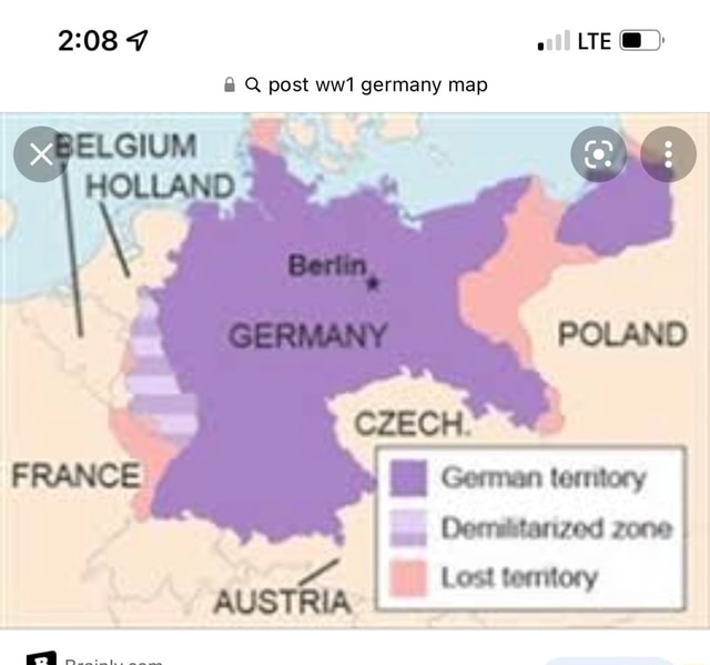 All LTE@) Q post wwi germany map - iFunny