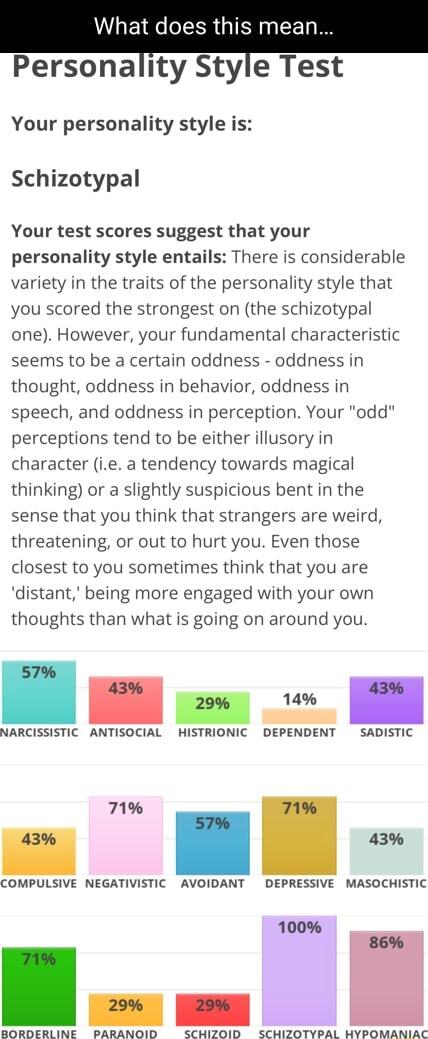 What does this mean... Personality Style Test Your personality style is ...