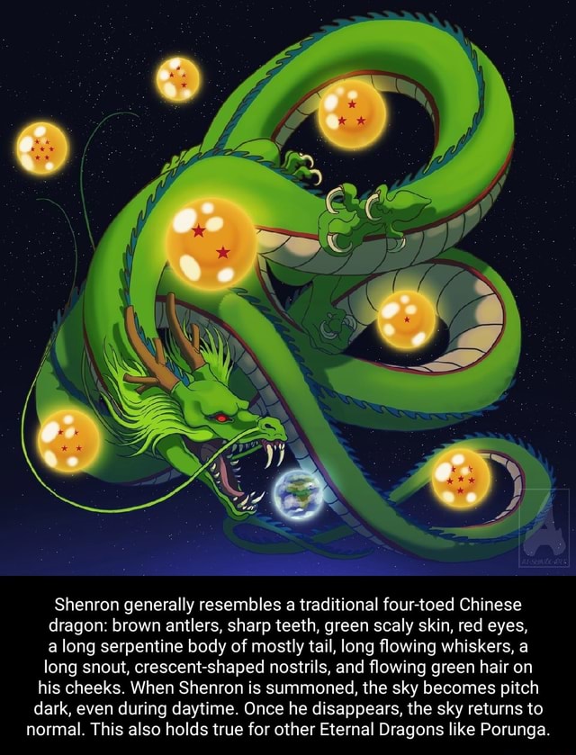 SS Shenron generally resembles a traditional four-toed Chinese dragon ...