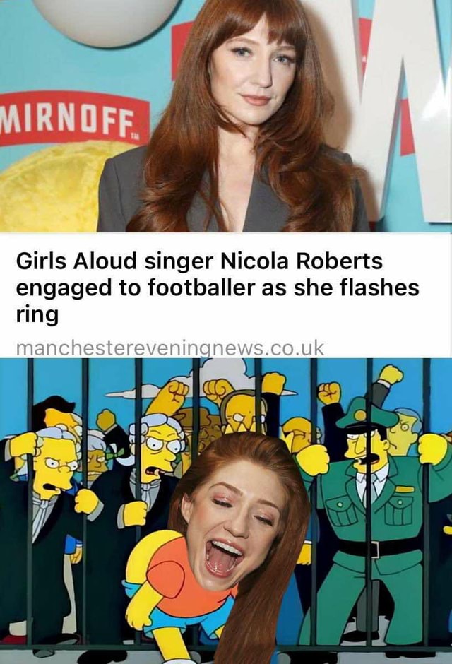 Girls Aloud singer Nicola Roberts engaged to footballer as she flashes ...