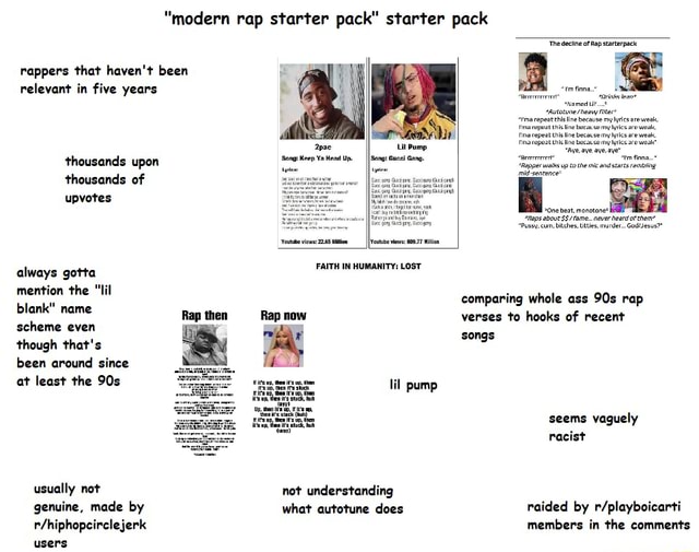 "modern rap starter pack" starter pack The ecine starerpack my rappers ...