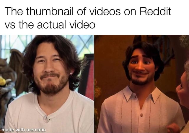The thumbnail of videos on Reddit vs the actual video mamatir - iFunny