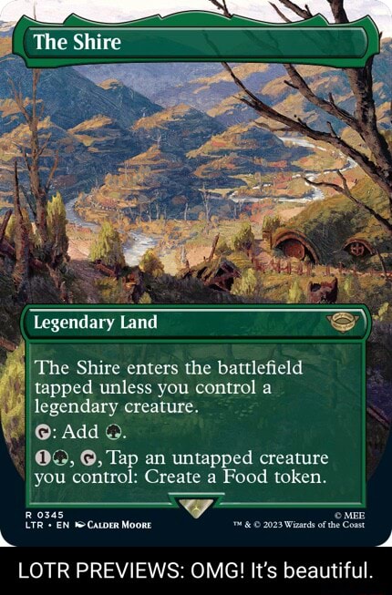 The Shire Legendary Land The Shire enters the battlefield tapped unless ...