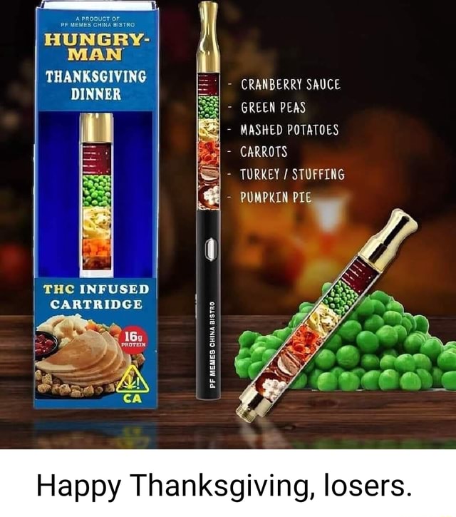 A PRODUCT OF PF MEMES CHINA BISTRO HUNGRY- MAN THANKSGIVING DINNER ...