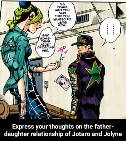 Daughter relationship of Jolaro and Jolyne - Express your thoughts on ...