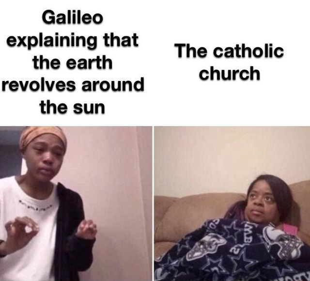 Galileo explaining that the earth revolves around the sun The catholic ...