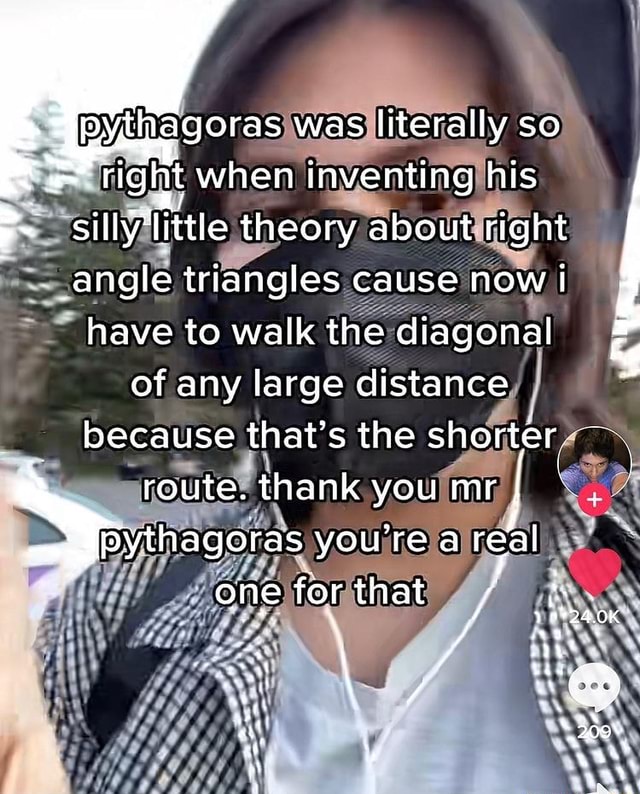 Pythagoras was literally so right when inventing his silly'Iittle ...