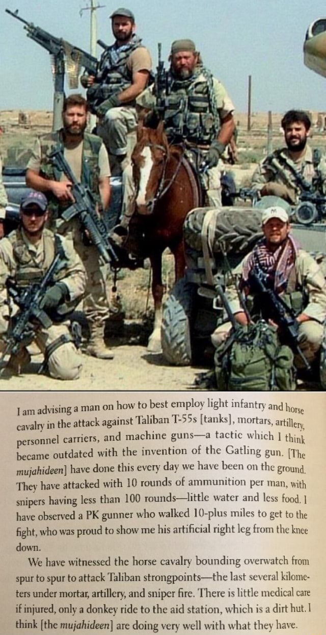 Am advising a man on how to best employ light infantry and: cavalry in ...