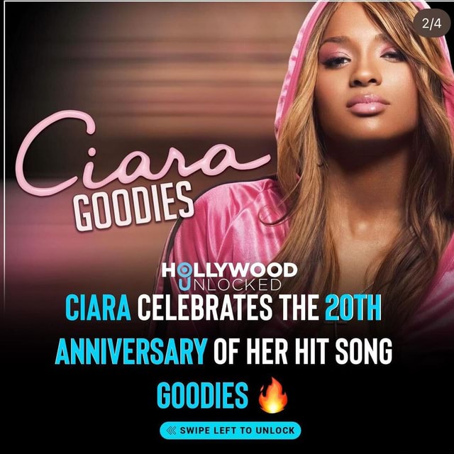 #Ciara celebrates the 20th anniversary of her classic hit song #Goodies ...