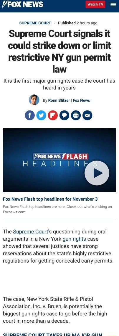 FOX NEWS Wateh TV Supreme Court signals it could strike down or limit ...