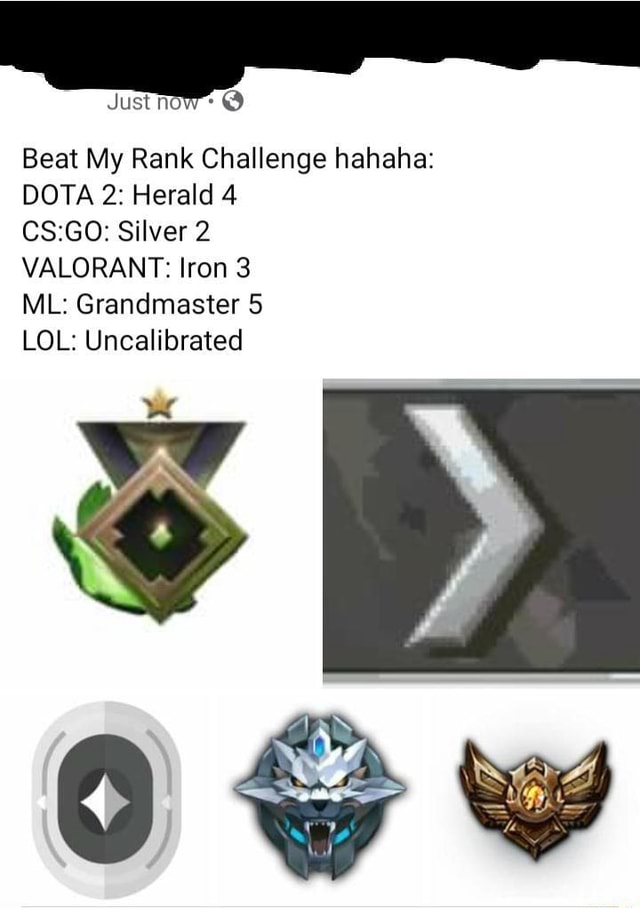 Just now Beat My Rank Challenge hahaha: DOTA 2: Herald 4 Silver 2 ...