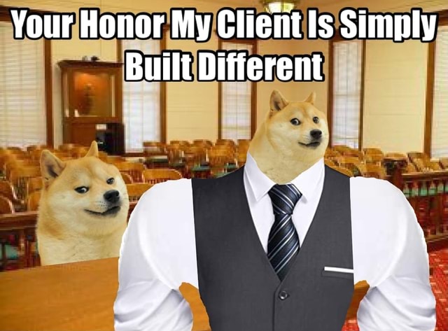 Your Honor My Client Is Simply Built Different \ I - iFunny