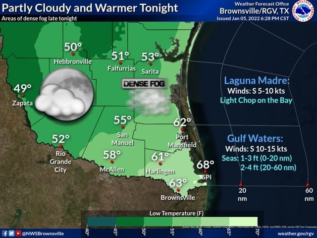 Weather Forecast Office TX Issued Jan 05, 2022 PM CST Partly Cloudy and ...