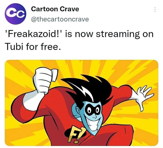 Cartoon Crave @thecartooncrave 'Freakazoid!' is now streaming on Tubi ...