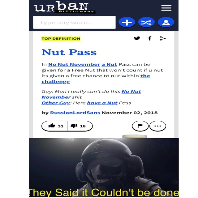 Nut Pass In No Nut November 3 Nut Pass can be given for a Free Nut that ...