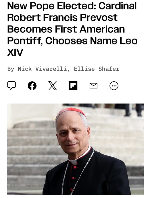 New Pope Elected: Cardinal Robert Francis Prevost Becomes First ...