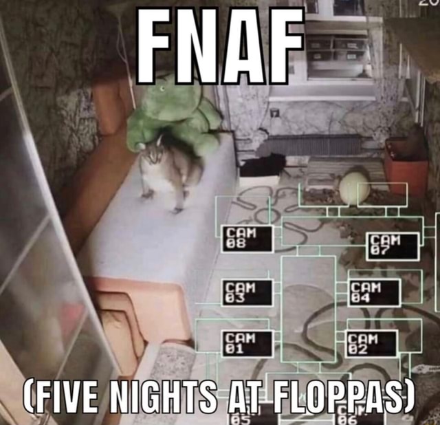FNAF (FIVE NIGHTS AT-FLOPPAS) - iFunny