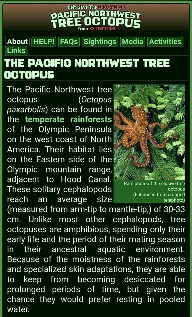 Help/ Save The ENDANGERED) ACIFIC 'About HELP! {FAQs I /Sightings I ...