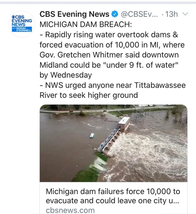 MICHIGAN DAM BREACH: Rapidly rising water overtook dams forced ...