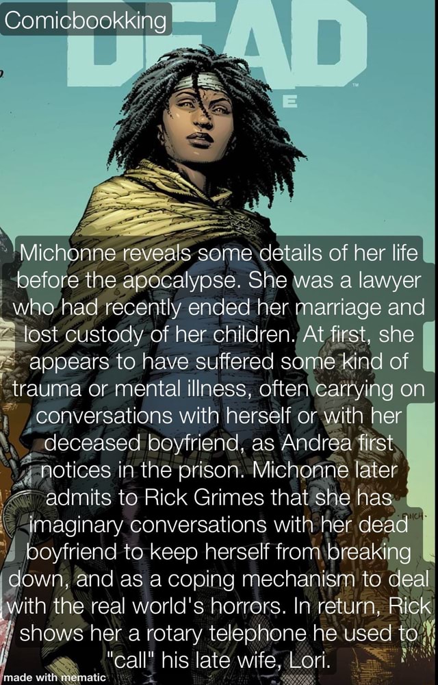 Comicbookking Mich reveals some details of her life before the ...