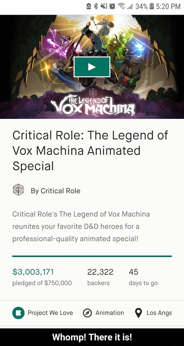 Critical Role: The Legend of Vox Machina Animated Special Fªi By Critical Role ‘7 Critical Role ...