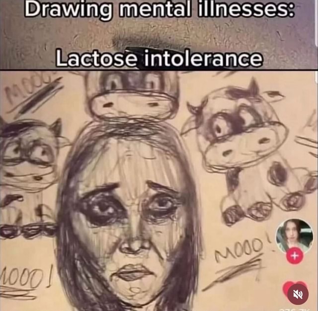 Drawing mental ilinesses Pactoese intolerance - iFunny