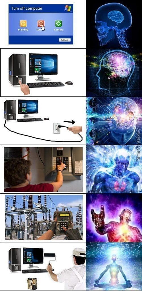 How to smortly turn off your pc - iFunny