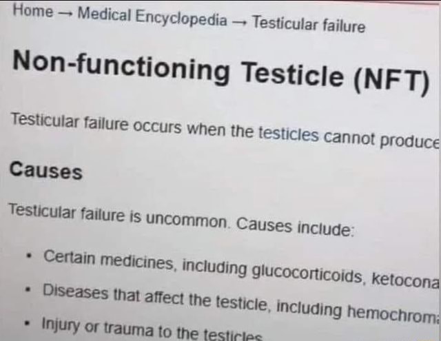 Home - Medical Encyclopedia Testicular failure Non functioning Testicle ...