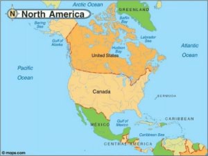 Arctic Ocean GREENLAND NNorth America Ballin Bay Bering Sea Labrador ...