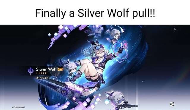 Finally a Silver Wolf pull!! hee ah - iFunny