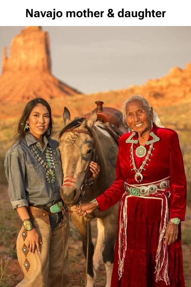 Navajo mother & daughter - iFunny