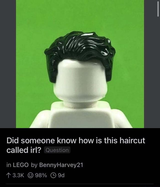 Did someone know how is this haircut called irl? Question in LEGO by ...