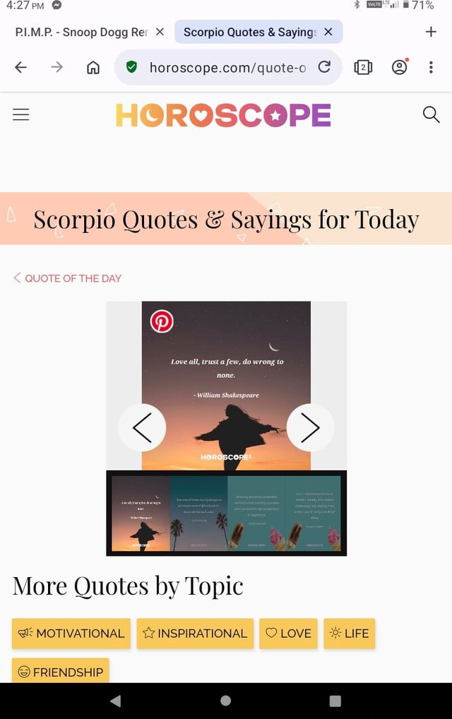 PIMP Snoop Dogg Re X Scorpio Quotes & Saying: = HOROSCOPE Scorpio ...