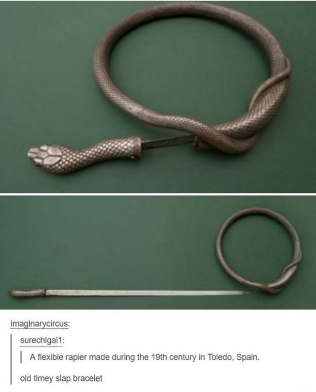 Imaginarycircus: I A flexible rapier made during the 19th century in ...