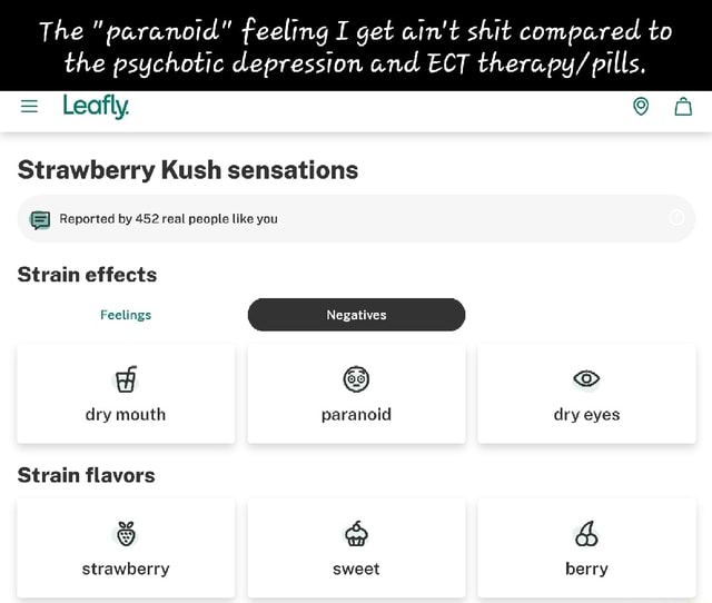 The "paranoid" feeling I get ain't shit compared to the psychotic ...