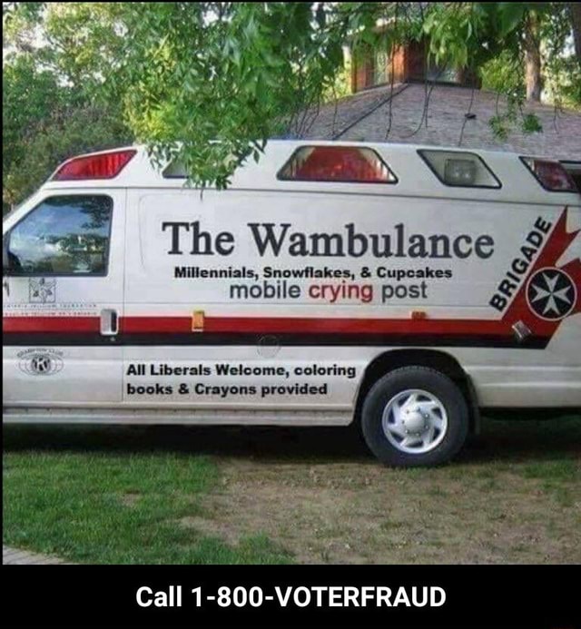 The Wambulance Millennials, Snowflakes, & Cupcakes mobile crying post ...