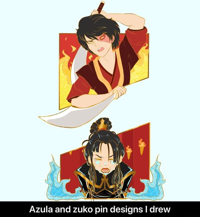 Azula and zuko pin designs I drew - Azula and zuko pin designs I drew ...