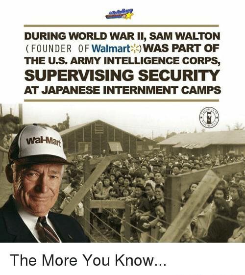 DURING WORLD WAR II, SAM WALTON (FOUNDER OF Walmart WAS PART OF THE US ...