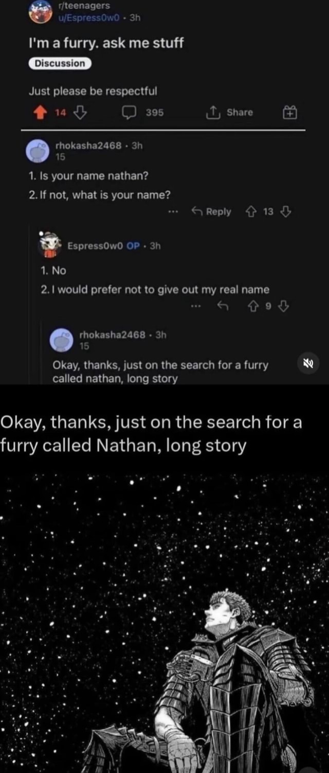 I'm a furry. ask me stuff Just please be respectful *us 395 Share ...