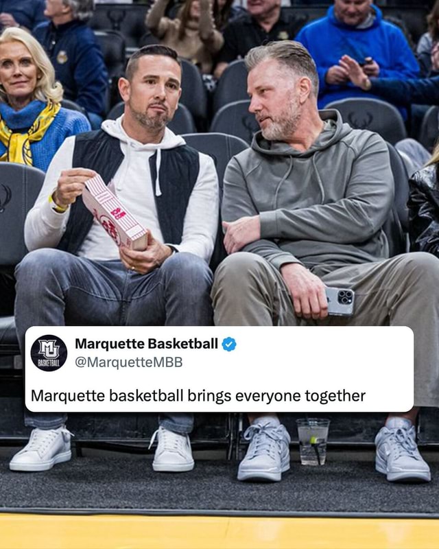 Matt Eberflus and Matt LaFleur in the house for UConn-Marquette 🔥 ...