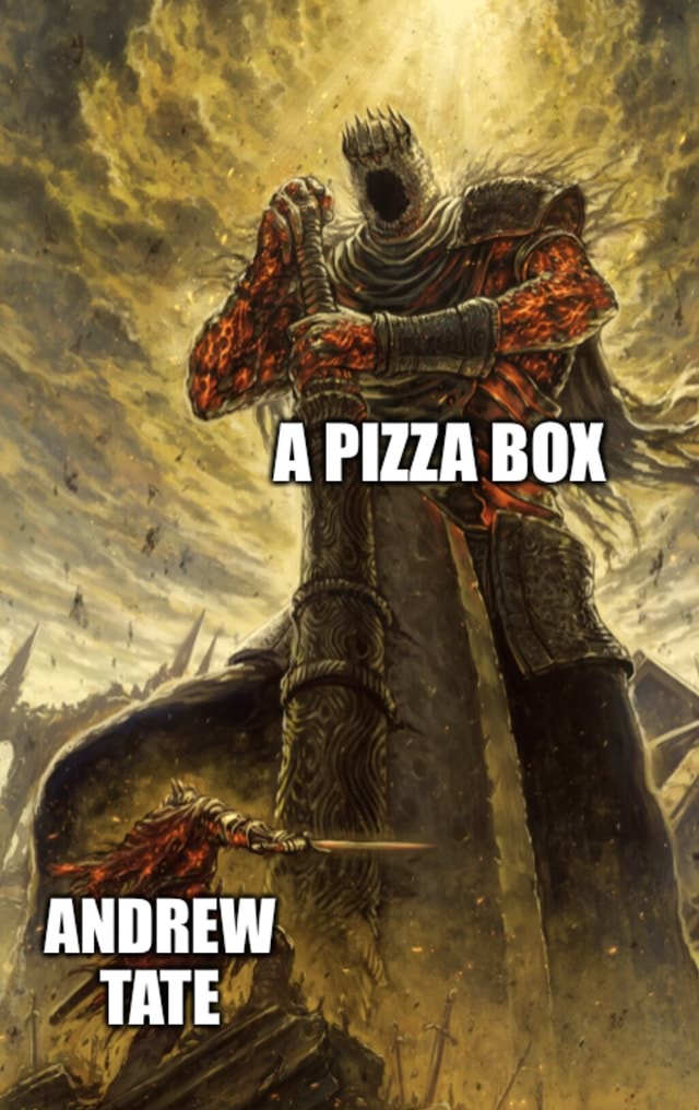 A PIZZA BOX ANDREW TATE - iFunny