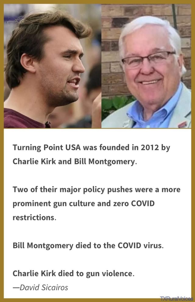 I Turning Point USA was founded in 2012 by Charlie Kirk and Bill ...