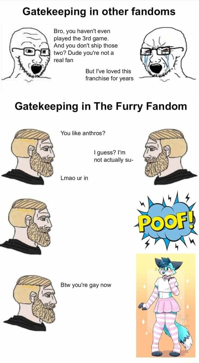 Gatekeeping in other fandoms Bro, you haven't even played the game ...