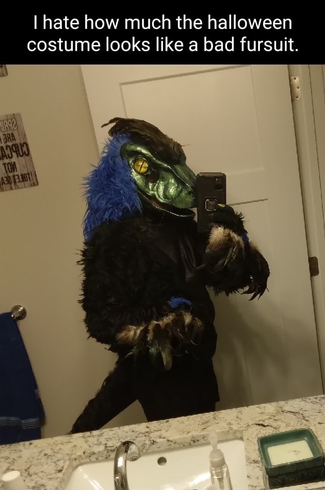 I hate how much the halloween costume looks like a bad fursuit. - iFunny