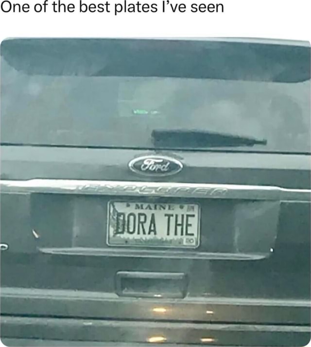 One of the best plates I've seen - iFunny