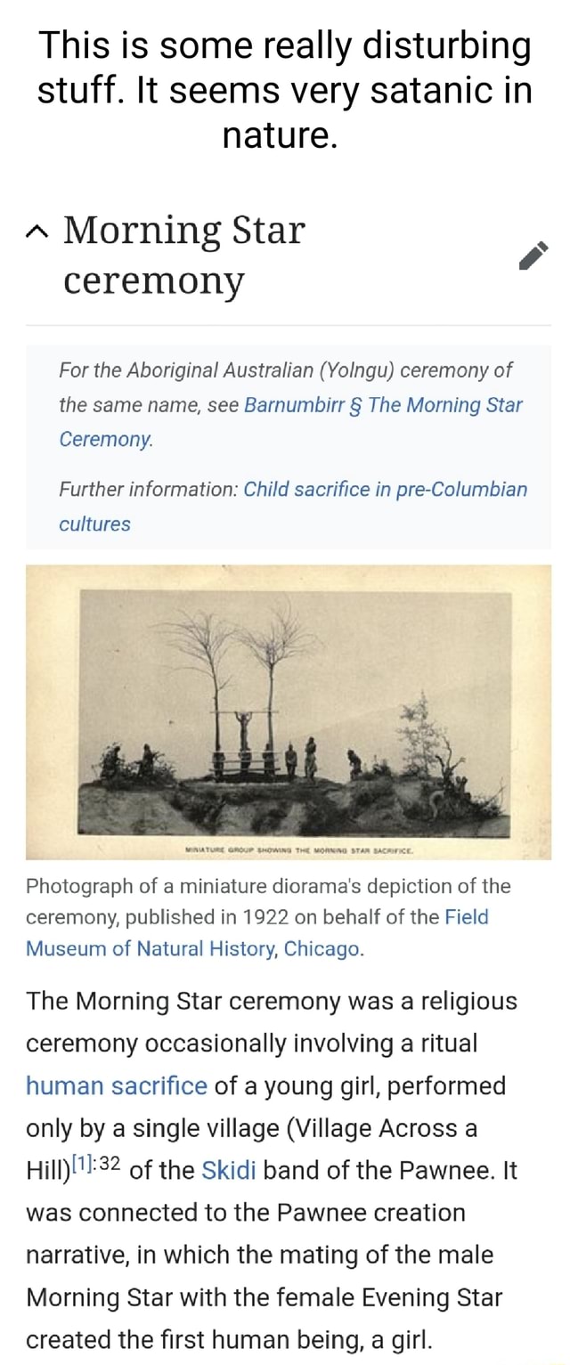 This is some really disturbing stuff. It seems very satanic in nature ...